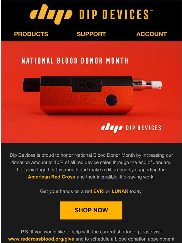 Dip Devices: National Blood Donor Month 🩸 | Milled