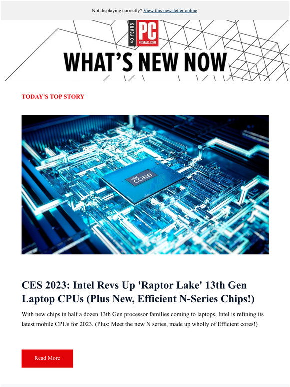PCMag: CES 2023: Intel Revs Up 'Raptor Lake' / Samsung Tips Massive 57 ...