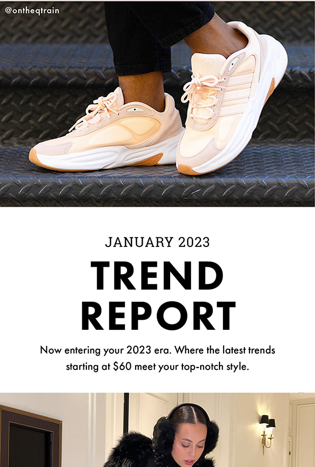 DSW: OPEN FOR YOUR JAN 2023 TREND REPORT. | Milled