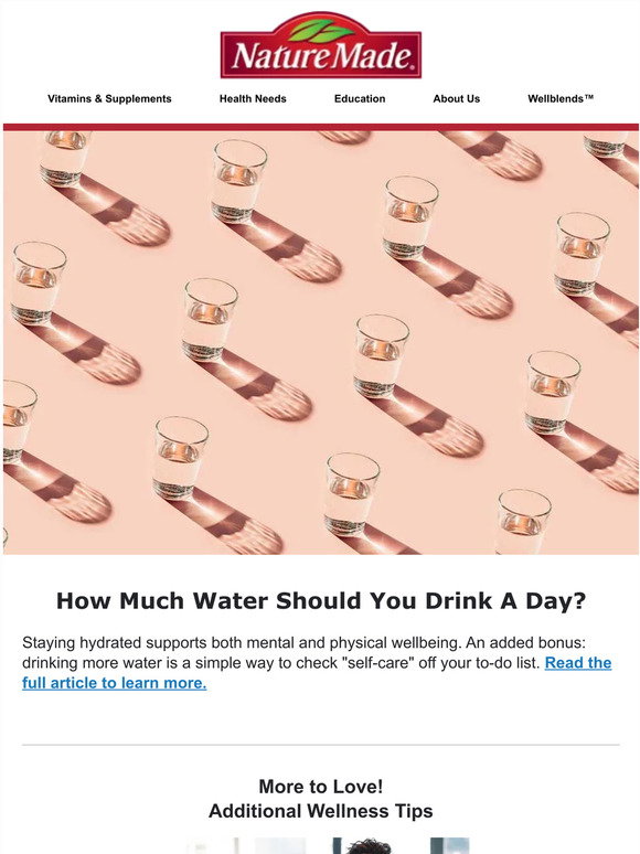 Nurish: How Much Water Should You Drink A Day? | Milled