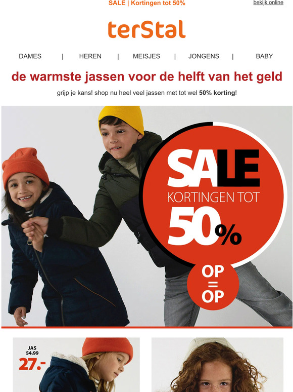 terStal.nl: De warmste jassen: NU voor de helft! | Milled
