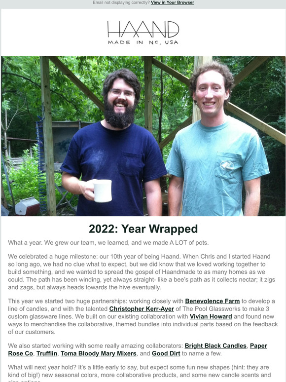 Haand: 2022: Year Wrapped | Milled