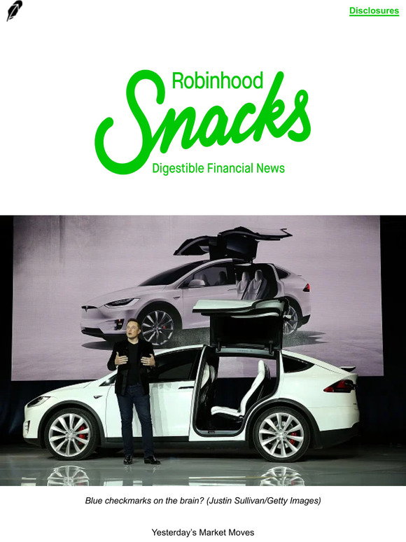 Robinhood: 🚗 Tesla’s mixed delivery | Milled