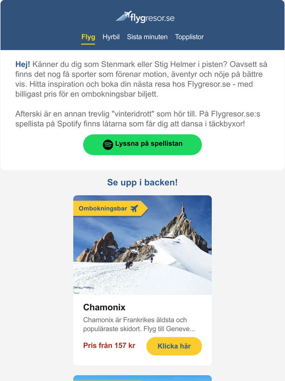 Flygresor: Se upp i backen! | Milled