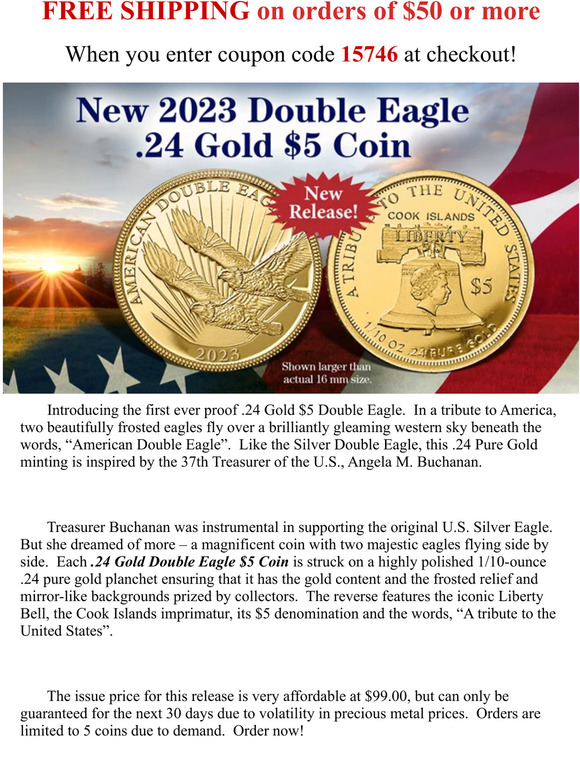 National Collector's Mint: Free Shipping! ★ NEW RELEASE: 2023 .24 Pure ...