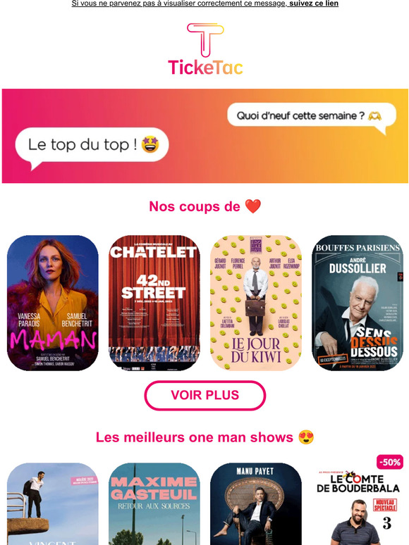 Ticketac: 😍 Le top des spectacles à voir | Milled
