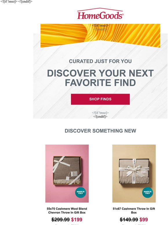 Home Goods: Take your finds home & save. | Milled