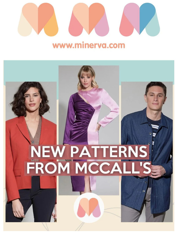 Minerva: New patterns from McCall's - now in at Minerva | Milled