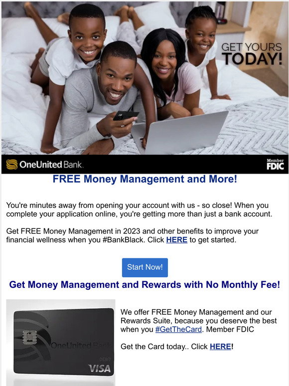 OneUnited: Complete Your Application Today and get FREE Money ...