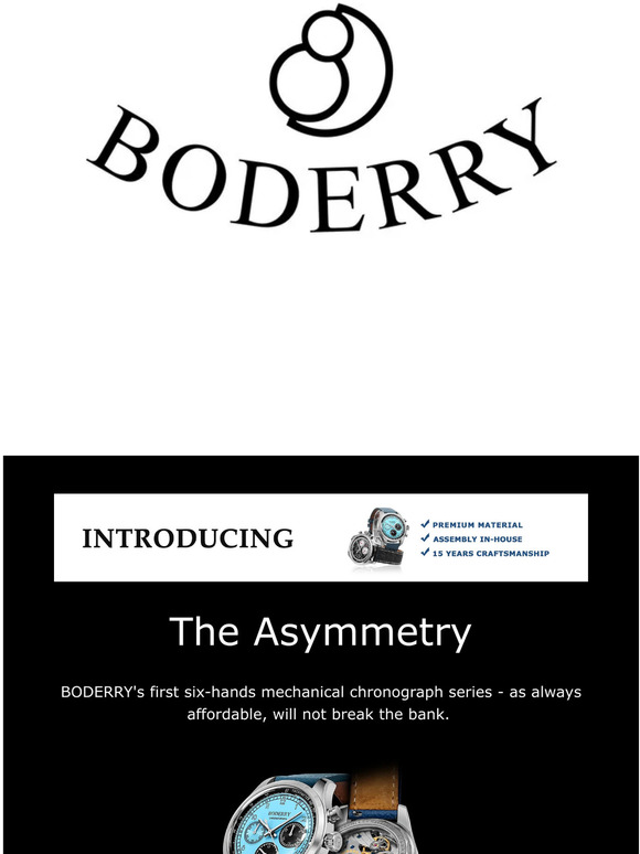 Boderry Watches: BODERRY's first six-hands mechanical chronograph ...