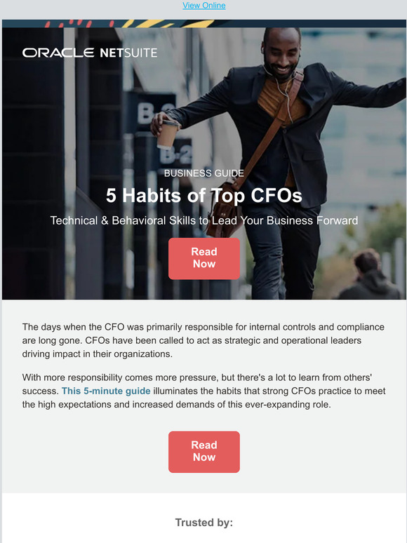 NetSuite: 5 Habits of Top CFOs | Milled