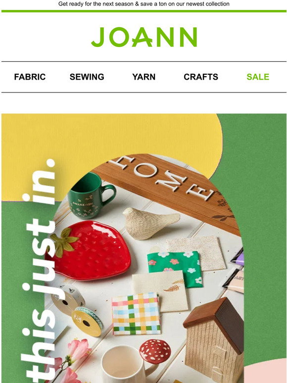 JoAnn: Shake off those winter blues! New spring fabrics are HERE & up ...