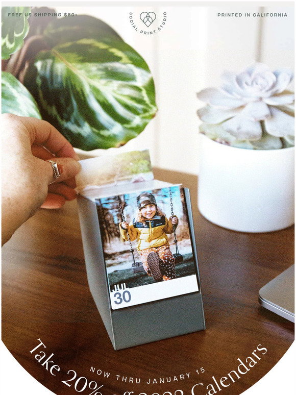 Social Print Studio: Take 20% off 2023 Calendars | Milled