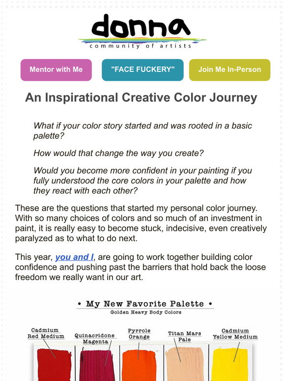 Donna Downey Studios: What if your color story started and was rooted ...