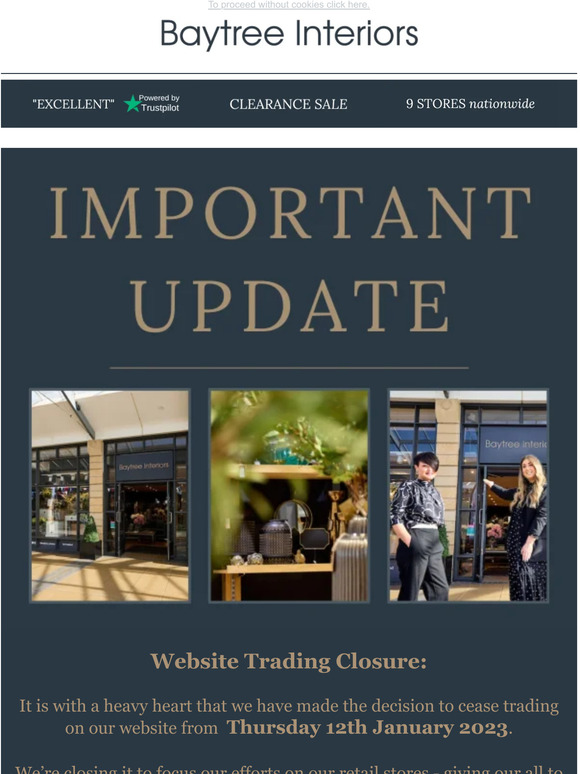 Baytree Interiors: Important Update | Milled