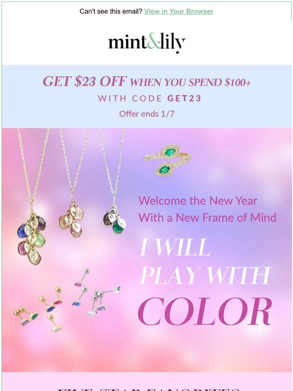 Mint & Lily: $23 OFF $100!🔥 | Milled