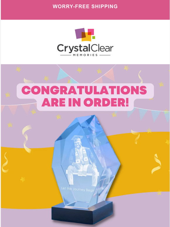 Crystal Clear Memories: Congratulations on your journey, onward in 2023 ...