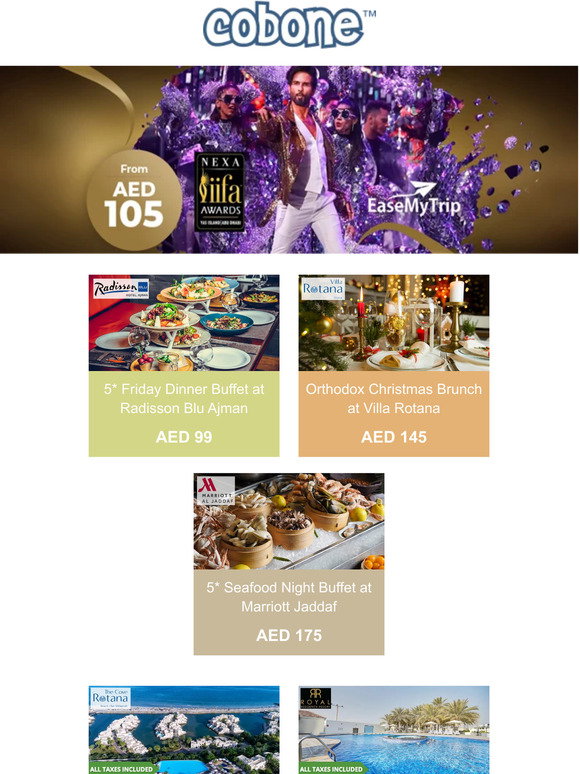 Cobone: 5* Radisson Friday Buffet | All-Inclusive @Cove Rotana | Dubai ...