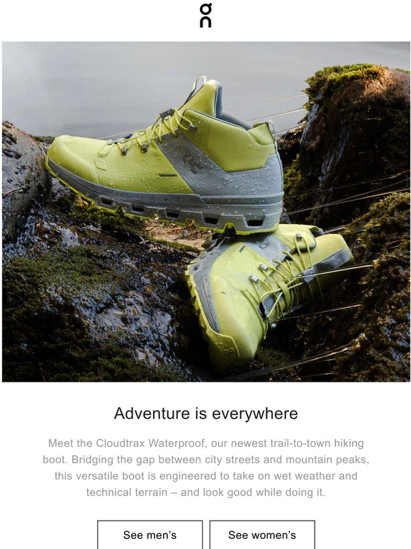 On Running: ☁️ NEW: The Cloudtrax Waterproof | Milled