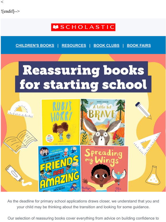 The Scholastic Store Online: Prepare your child for their first year of ...