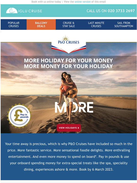 Iglu Cruise: Sail with more on P&O Cruises from £545 pp | Milled