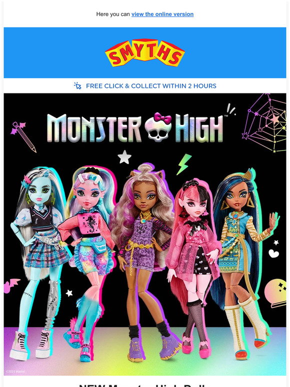 Smyths Toys: Wow, Look what's new in! Monster High, NERF & more | Milled