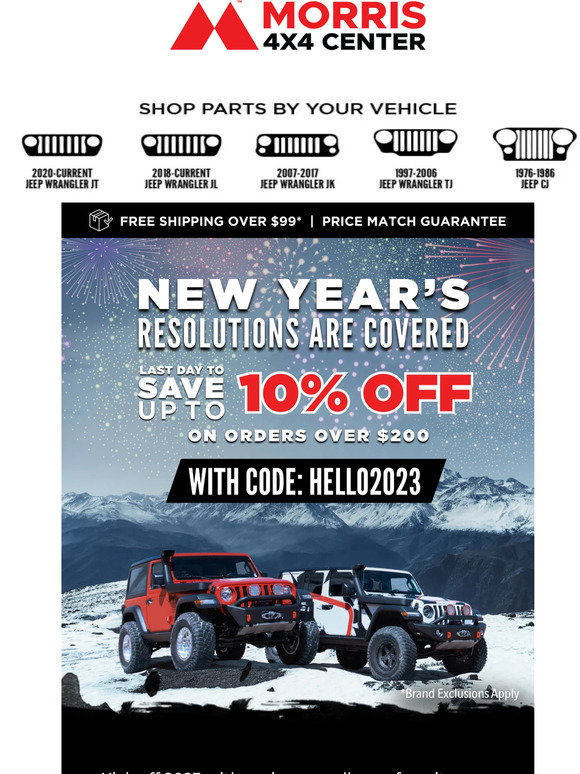 Morris 4x4 Center: LAST DAY to Save Up to 10% Sitewide! ⏰ | Milled