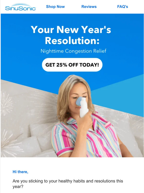 SinuSonic: Nighttime congestion relief with SinuSonic | Milled