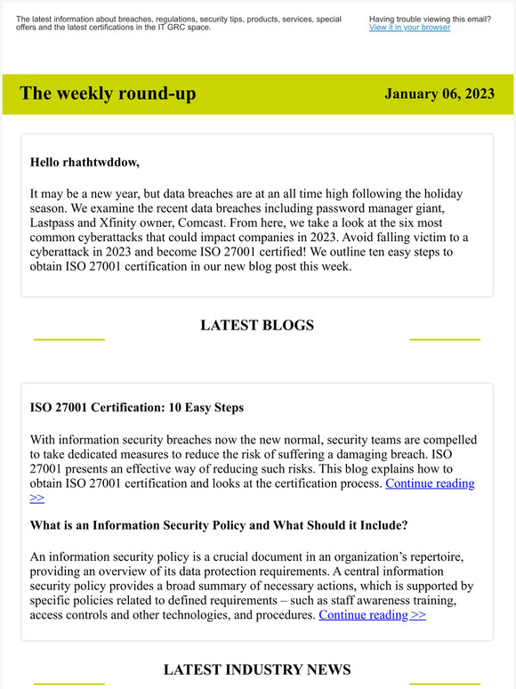IT Governance (US): ISO 27001 Certification: 10 Easy Steps | Milled