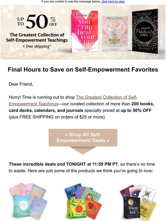 Hay House, Inc.: Hurry! Self-Empowerment Deals Disappear Soon | Milled