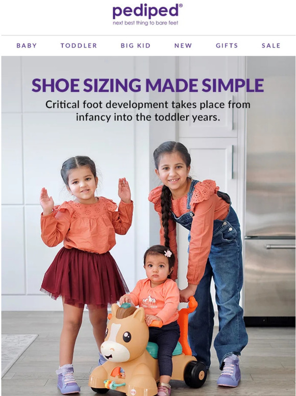 Pediped: Kids Shoe Sizing Tips | Milled