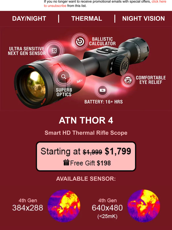 ATN: Thermal imaging optics with superb image quality! Starting at 💲 ...