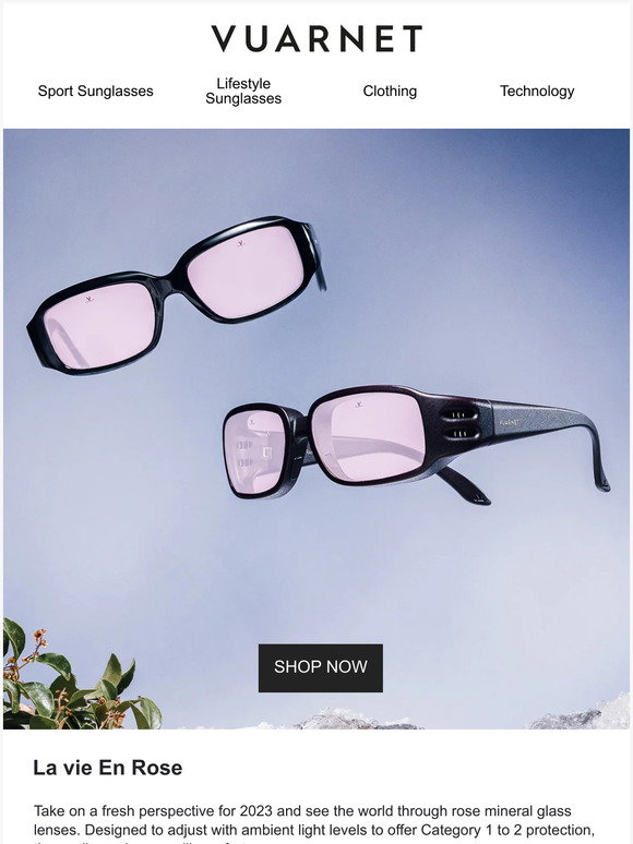 Vuarnet: Meet the all-new Vuarnet Photochromic Rose Lenses | Milled