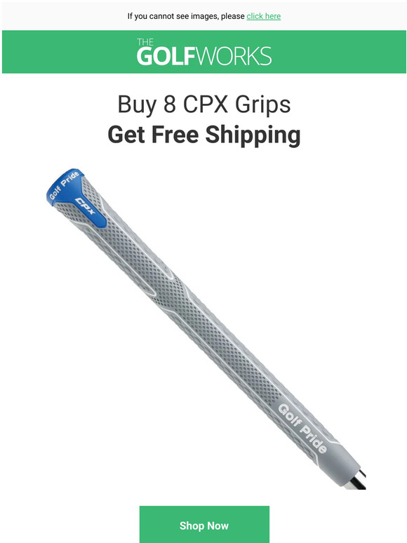 Golfworks: Buy 8 CPX grips, get free shipping! | Milled