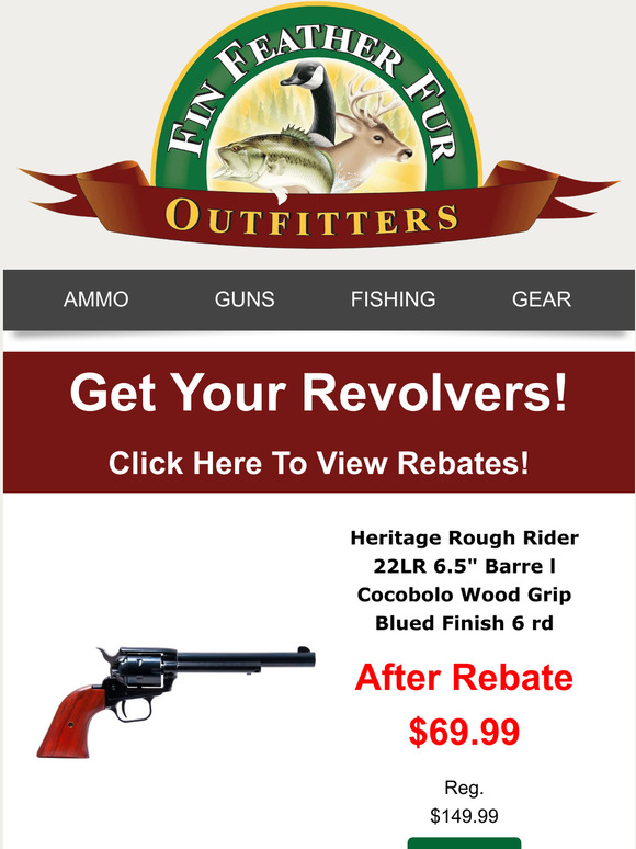Fin Feather Fur Outfitters: Revolvers Starting At $69.99! | Milled