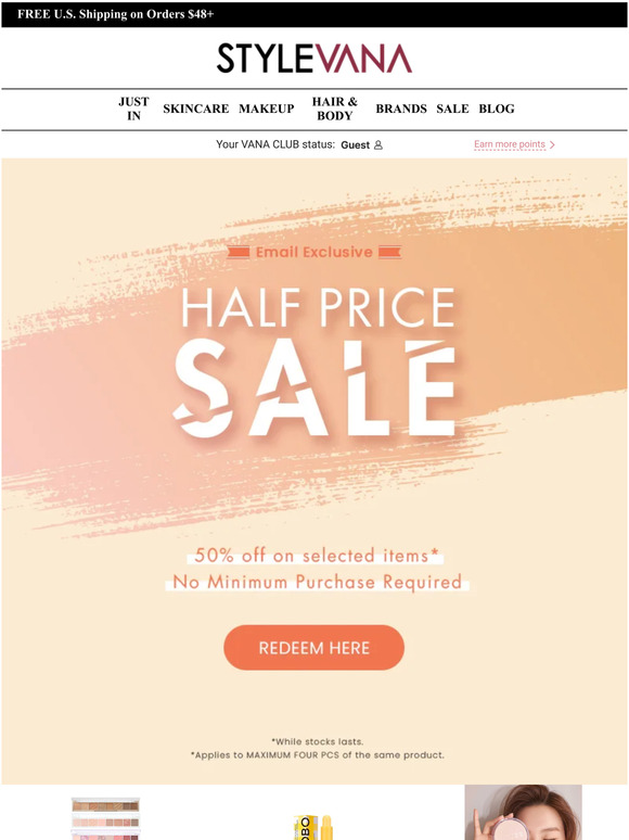 Stylevana: OMG, 50% OFF no min? Sign. Us. Up!!! | Milled