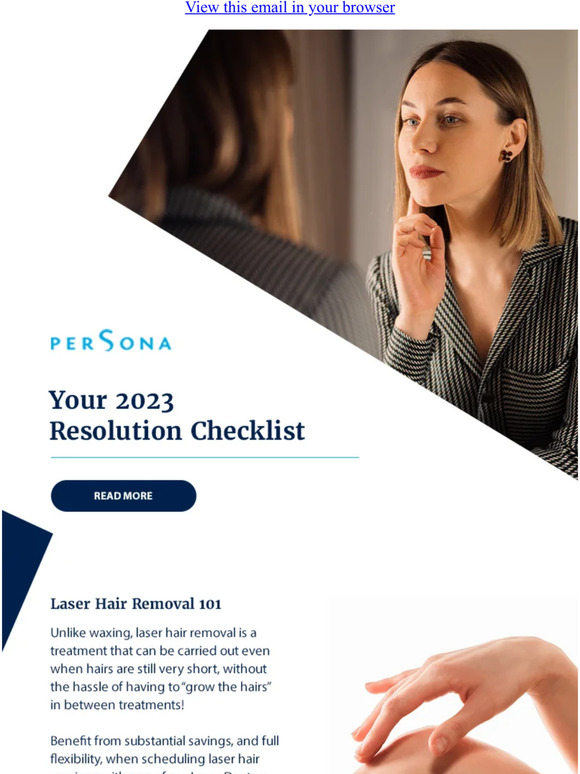 Persona Med-Aesthetic Centre: Your 2023 Resolutions Checklist 😍 | Milled