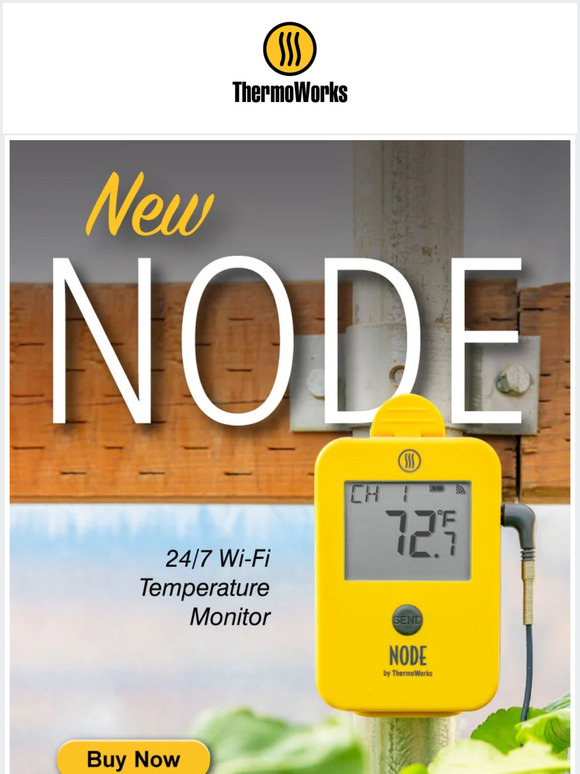 ThermoWorks: NODE 24/7 Wi-Fi Temp Monitor - See Why Customers are ...
