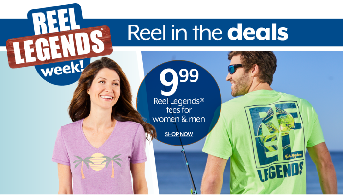 Bealls Florida: 9.99 Reel Legends® tees for women & men! | Milled