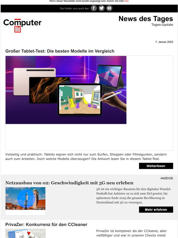 COMPUTER BILD: iPads und Android-Tablets: 47 Modelle im Vergleich ...