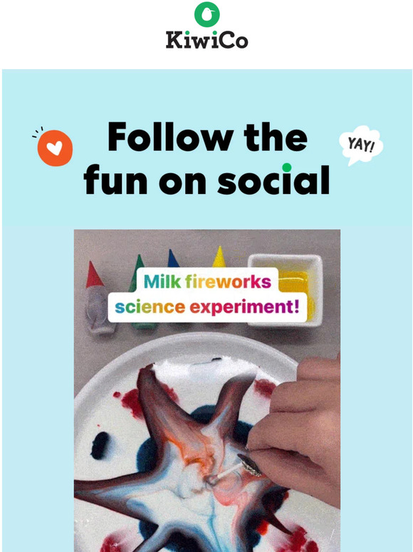 KiwiCo: This milk fireworks experiment is legenDairy! 💥 | Milled