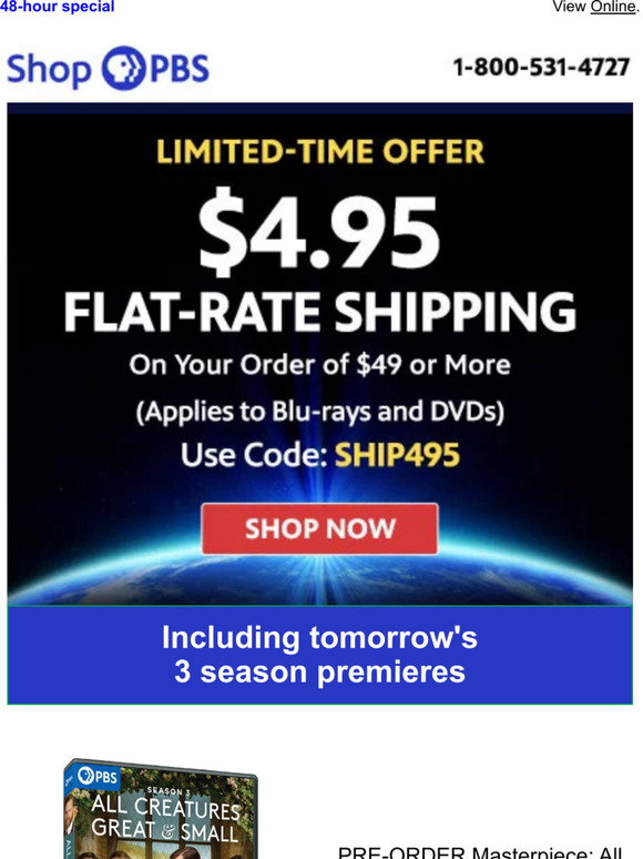 Shop.PBS.org: DVDs ship for less - including tomorrow's premieres. | Milled