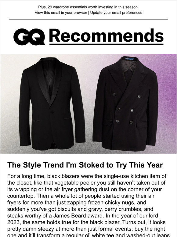 GQ: The Style Trend I'm Stoked to Try This Year | Milled