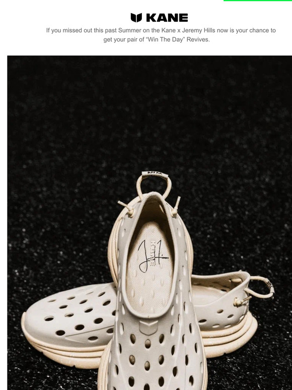 Kane Footwear: Kane x Jeremy Hills “Win The Day” Restock! | Milled