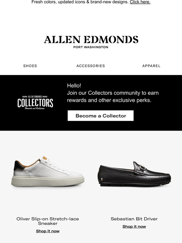 Allen Edmonds Email Newsletters: Shop Sales, Discounts, and Coupon Codes