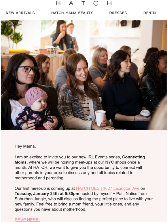 HATCH Collection: Join Us for the First Connecting Moms Meet-Up in NYC ...