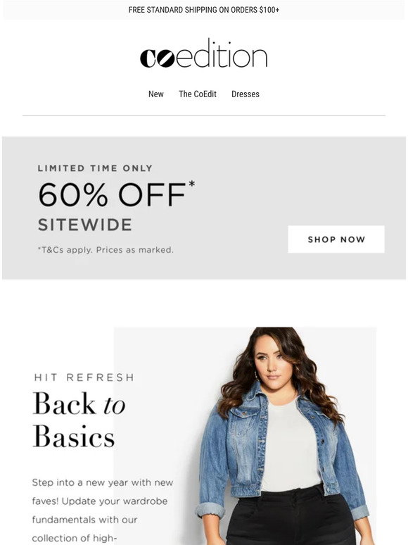 CoEdition: Hit Refresh | Back to Basics With 60% Off* Sitewide | Milled