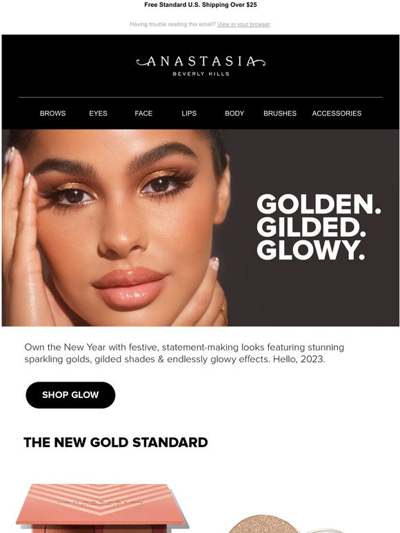 Anastasia Beverly Hills: Discover our Gold Mine of Glistening Makeup ...