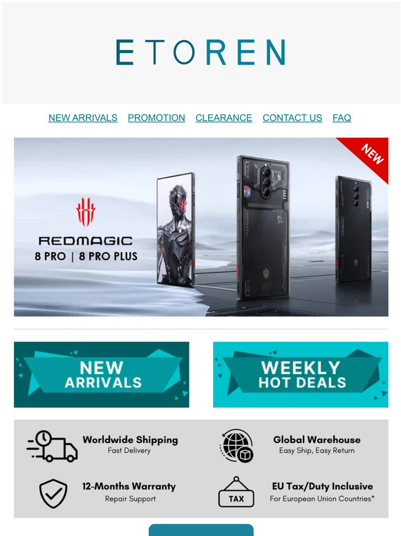 Etoren: NEW In - Nubia RedMagic 8 Pro/ Pro+ | Milled