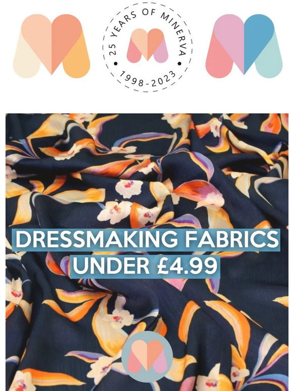 Minerva: Dressmaking fabric for under £4.99 a metre! 💸 | Milled